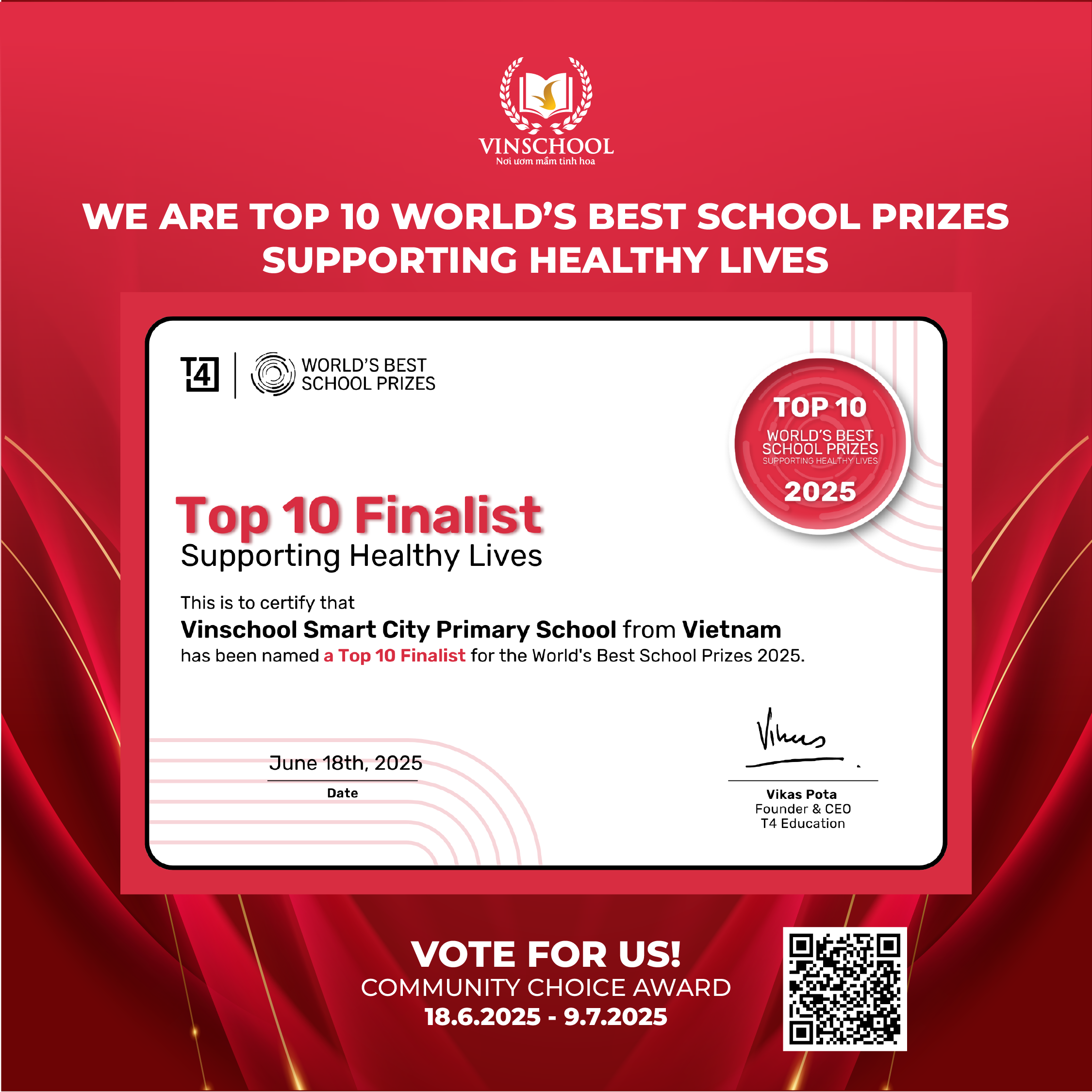 Vinschool Smart City Primary School named in the Top 10 World's Best ...